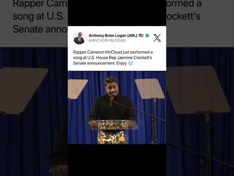 Rapper Steals Spotlight at Jasmine Crockett's Senate Launch - Political ...